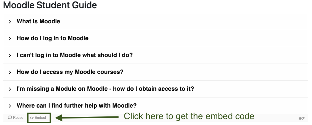 Embed H5P to a page in Moodle – BaL Digital