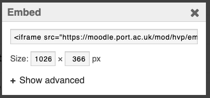 Embed H5P to a page in Moodle – BaL Digital